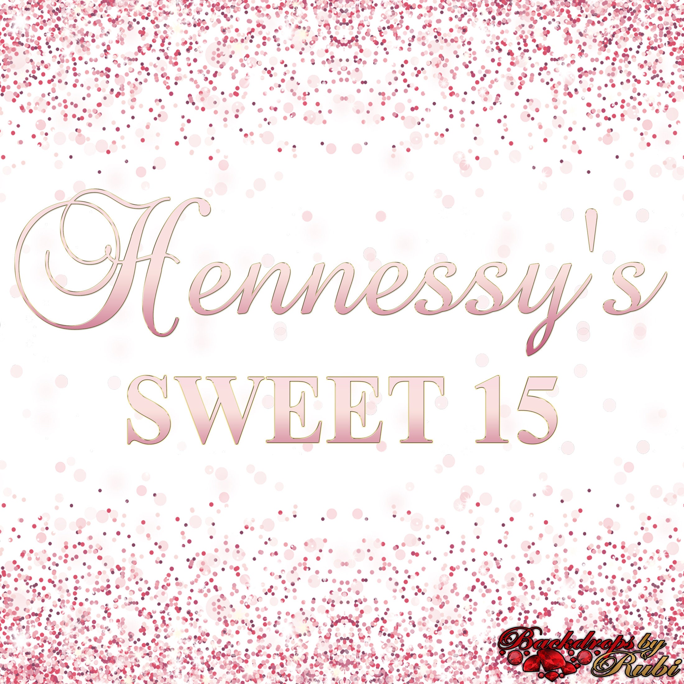 Birthday Backdrop, Quinceañera Backdrop, Custom Backdrop, 15th Birthday ...