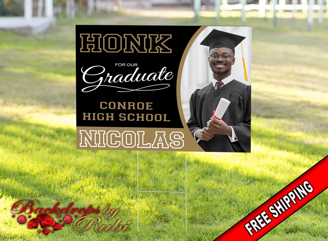 Graduation Yard Sign, Graduation Yard Sign With H-stake, Graduation ...
