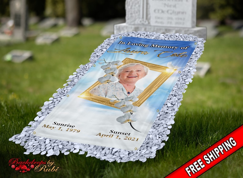 Grave Blanket, Grave Cover, Memorial Grave Blanket, Custom Grave ...