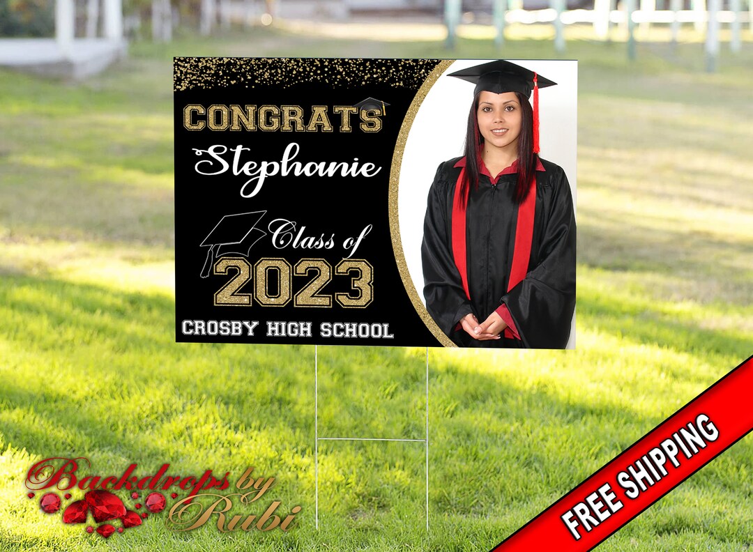 Graduation Yard Sign Graduation Yard Sign With H-stake - Etsy