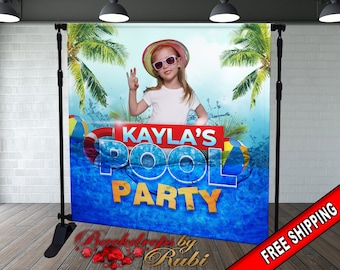 Pool Party Banner - Etsy