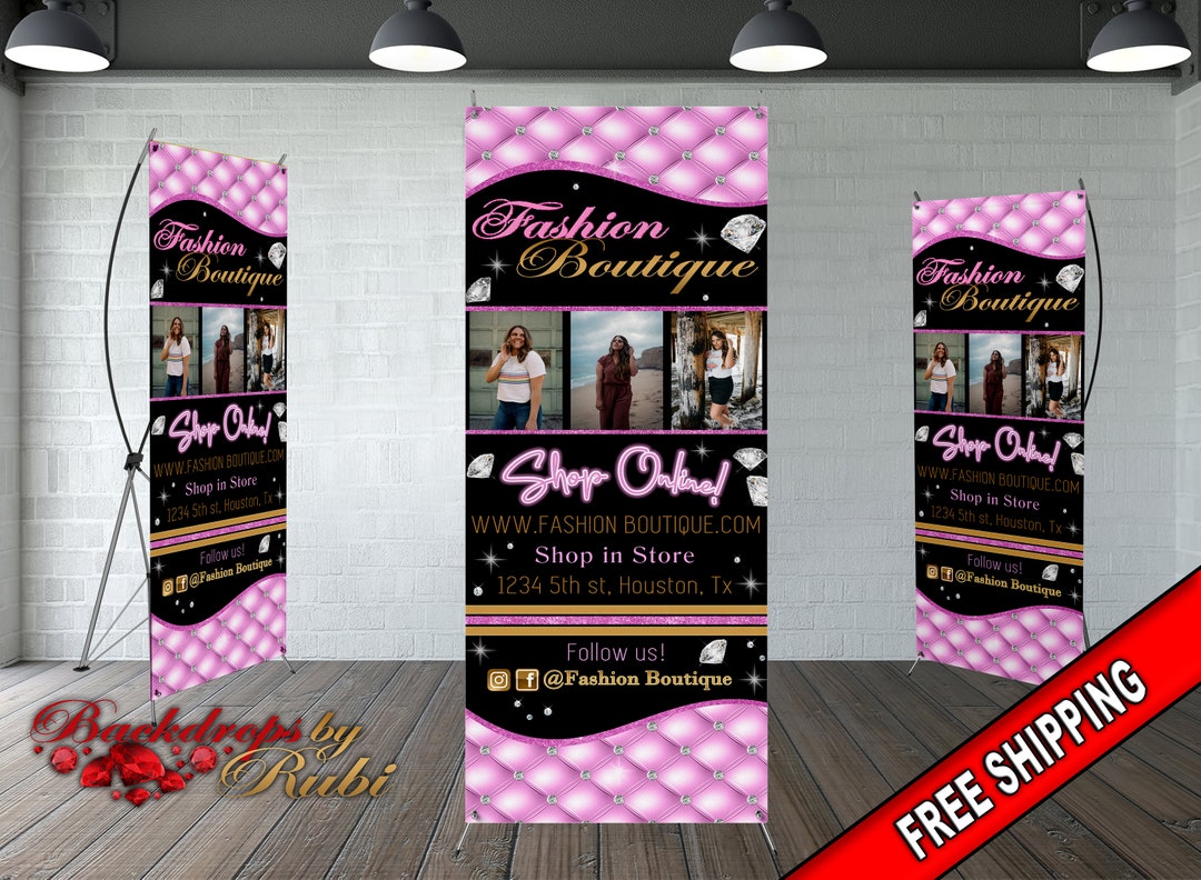 X-stand Logo Banner, Logo Step and Repeat Business Event Banner, Trade ...