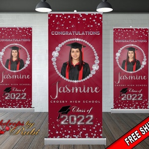 Graduation Retractable Graduation Banner Graduation | Etsy