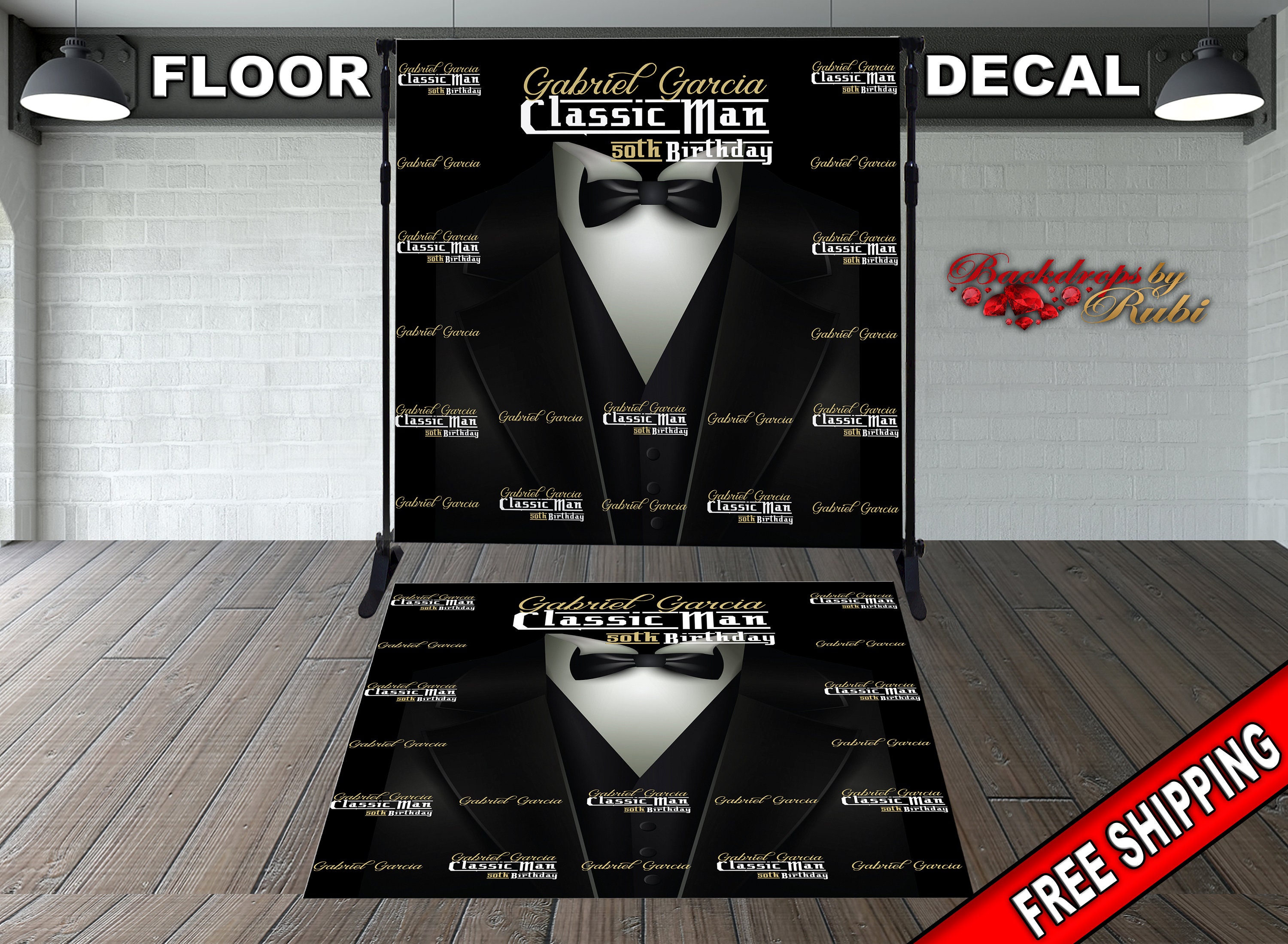 Classic Man Floor Decal Classic Man Floor Sticker Classic - Etsy