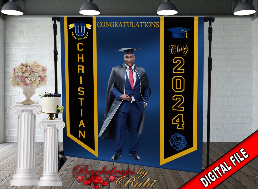 Graduation Backdrop, Sweet 16, Graduation Photo Booth, Class of 2024 ...