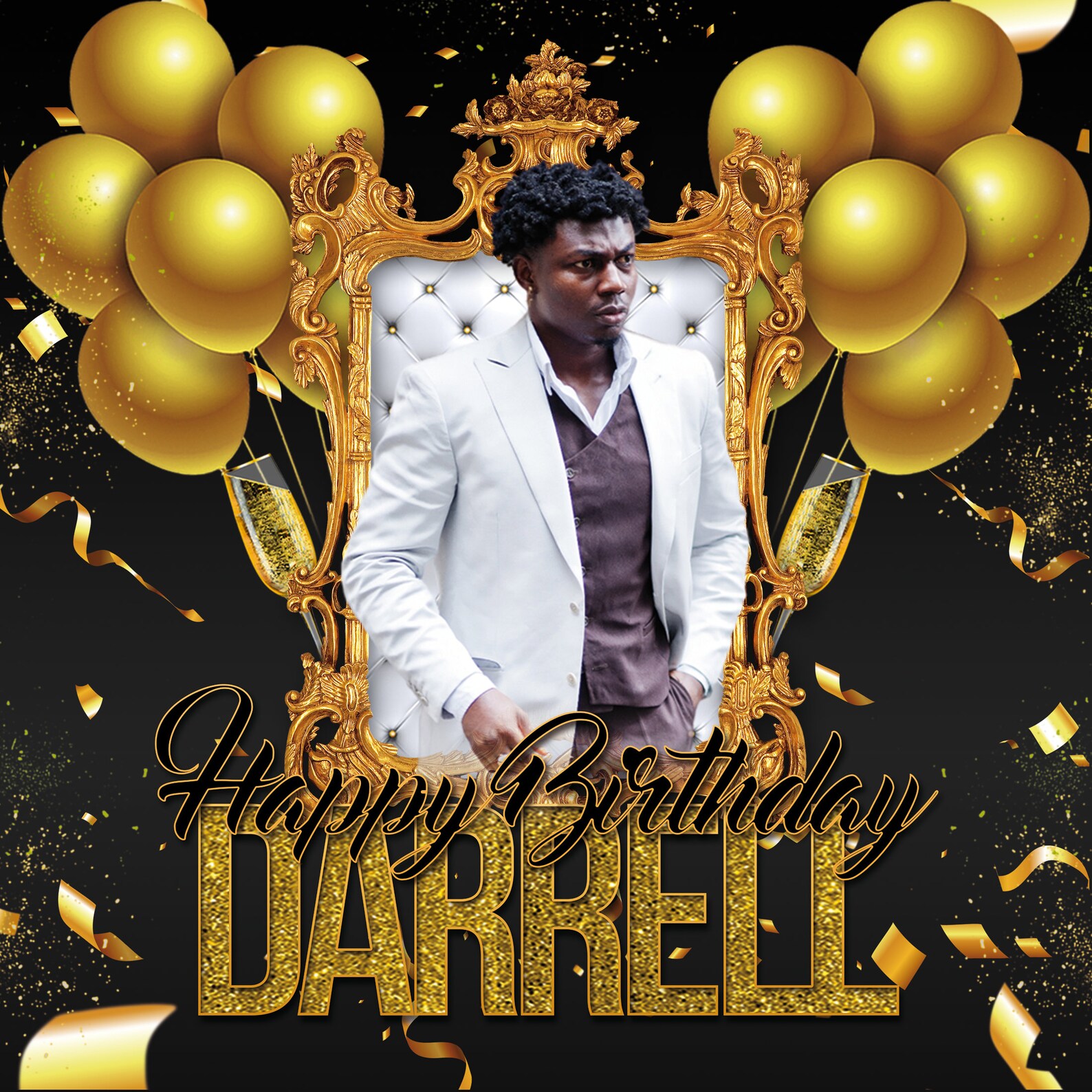 Birthday Backdrop Custom Photo Birthday Backdrop 21st - Etsy