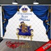 Royal Prince Theme Backdrop, Blue Crown Prince Backdrop, Royal Prince ...
