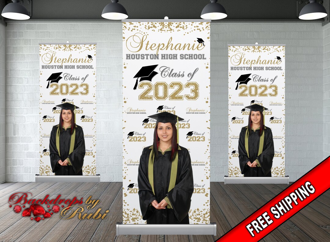Graduation Retractable Graduation Banner Graduation - Etsy
