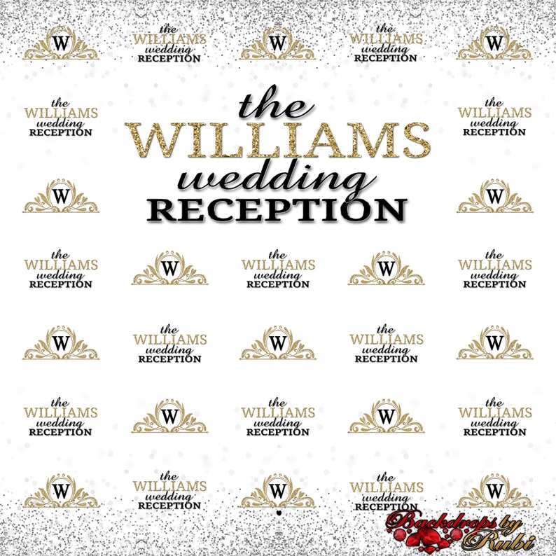 Wedding Step and Repeat Backdrop Wedding Backdrop Bridal - Etsy