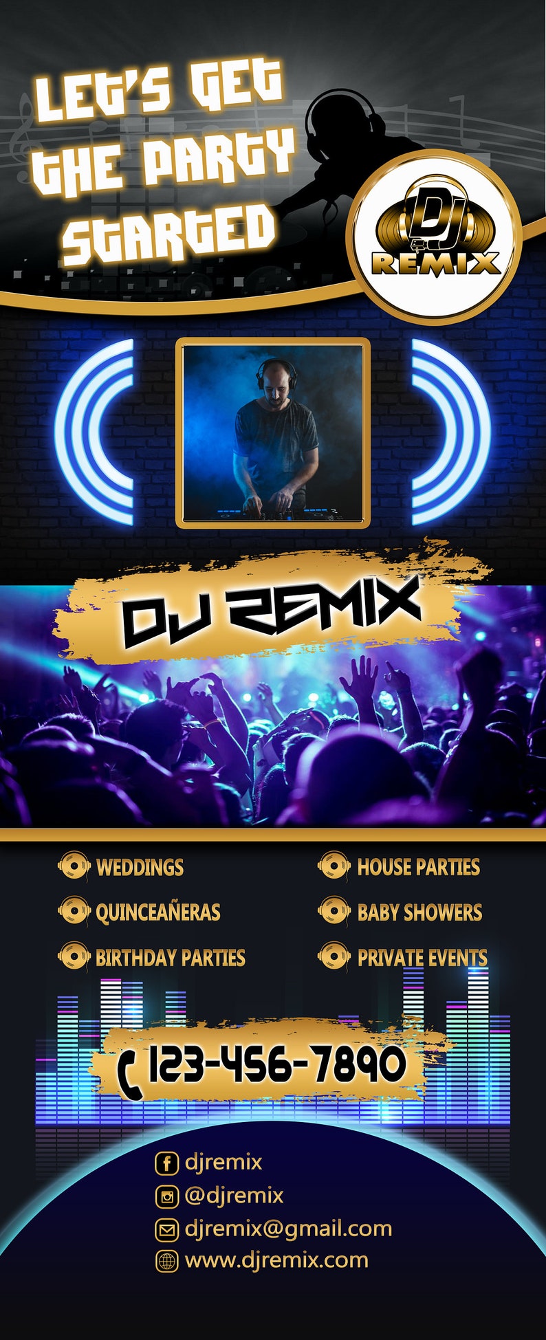 Retractable Logo Banner, DJ Retractable Logo Banner, DJ Trade Show ...