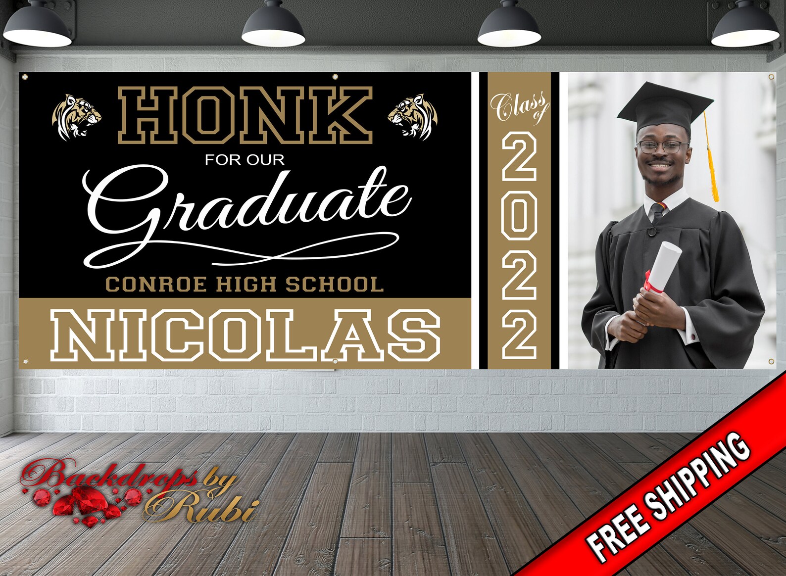 Graduation Banner Graduation Garage Banner Class of 2022 | Etsy