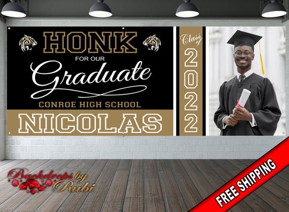 Graduation Banner Graduation Garage Banner Class of 2022 | Etsy