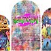 Graffiti Arched Backdrop, Graffiti Arched Banner, Arched 80's 90's Hip ...