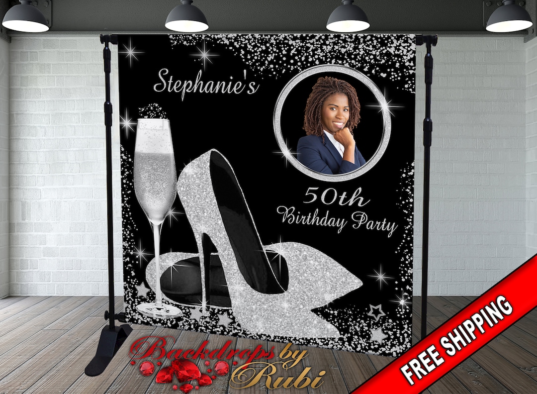 High Heels Backdrop, High Heels Birthday Backdrop, High Heel Shoe ...