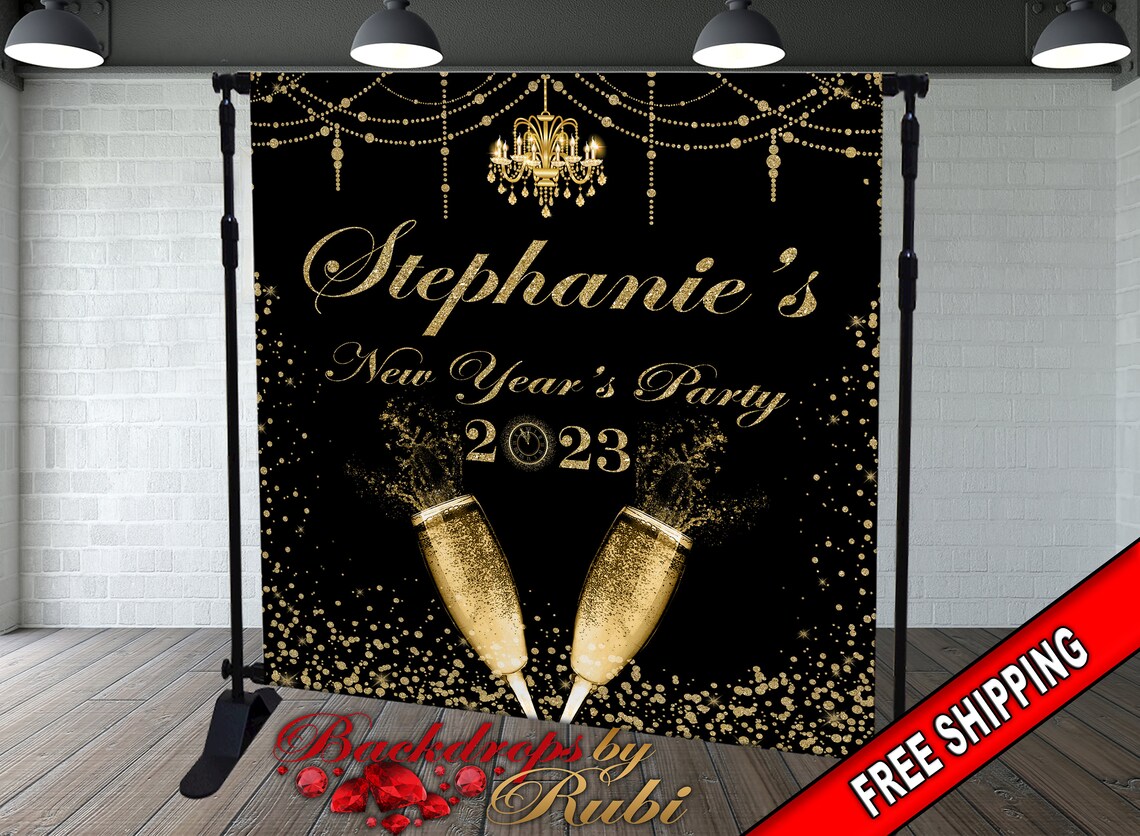 New Year's Step and Repeat Backdrop New Year's - Etsy