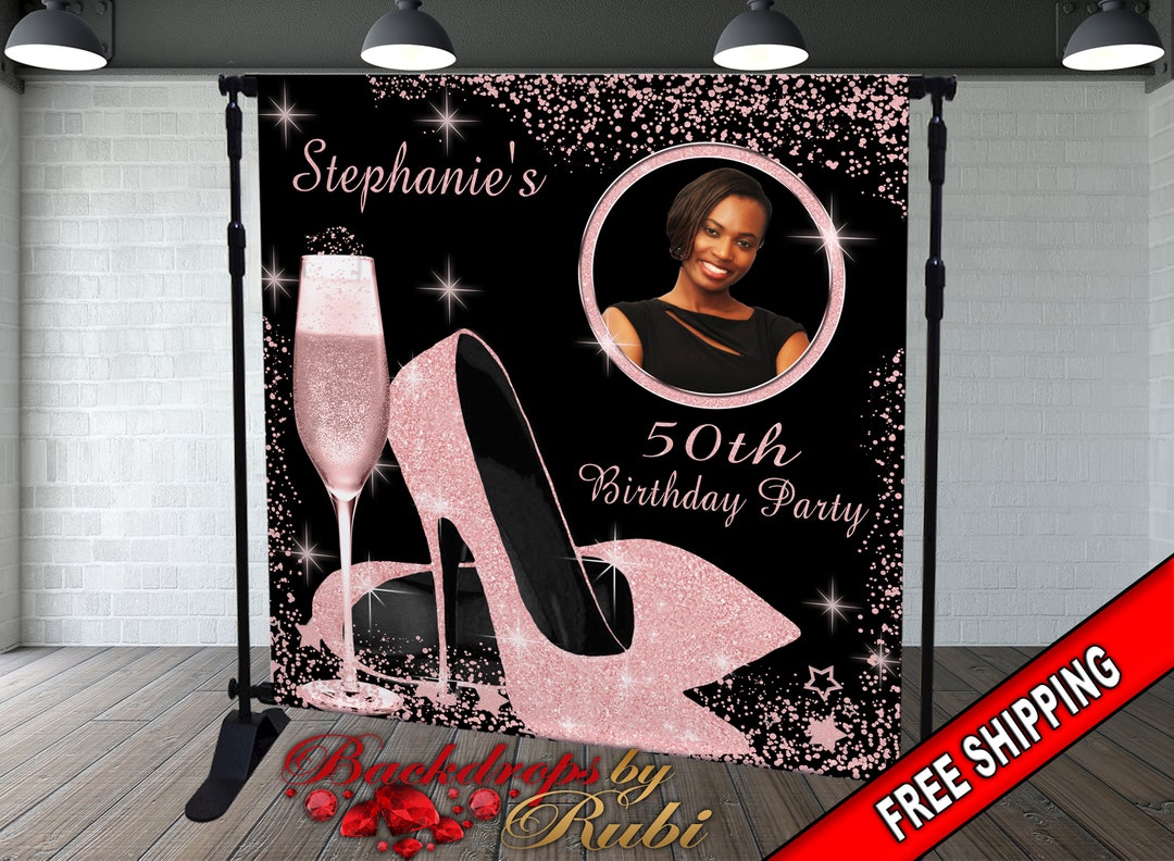 High Heels Backdrop, High Heels Birthday Backdrop, High Heel Shoe ...