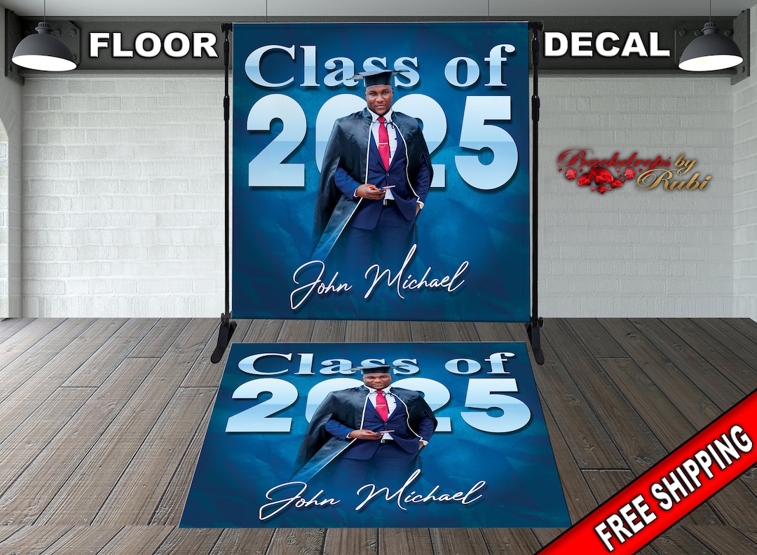 Graduation Floor Decal, Sweet 16, Graduation Floor Decal, Class of 2025 ...