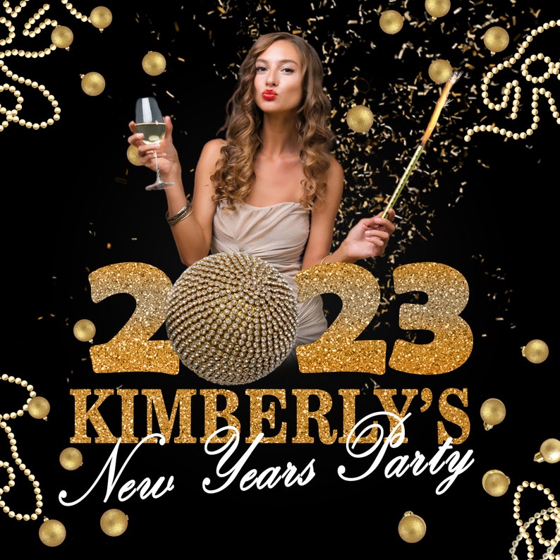 New Year's Eve Party Photo Booth New Year's Backdrop - Etsy
