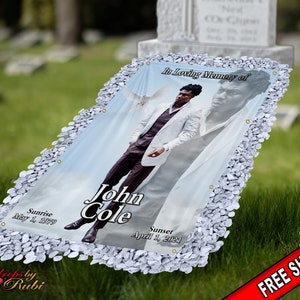 Grave Blanket, Grave Cover, Memorial Grave Blanket, Custom Grave ...