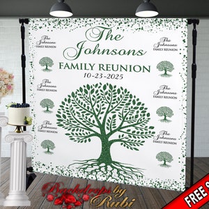 Family Reunion Backdrop, Family Reunion Step and Repeat, Family Reunion ...