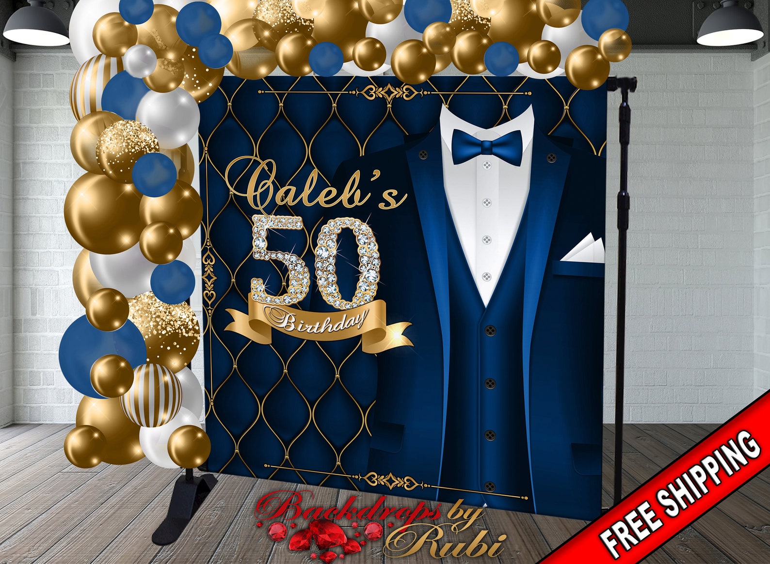 Classic Man Birthday Backdrop Classic Man Step and Repeat - Etsy