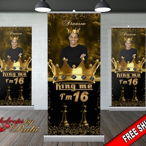 The King Men's Birthday Retractable, the King Banner, the King ...