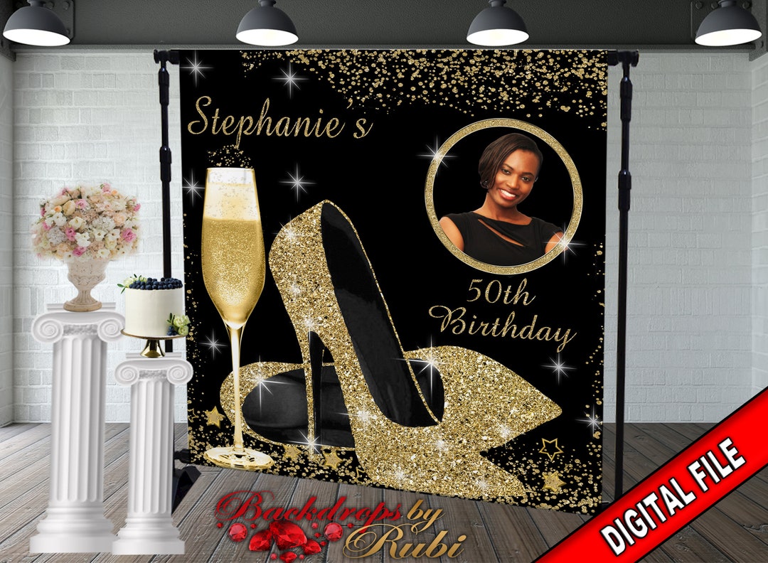 High Heels Backdrop, High Heels Birthday Backdrop, High Heel Shoe ...