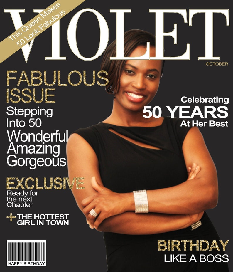 Magazine Cover Backdrop, Magazine Cover Birthday, Magazine Cover Banner ...