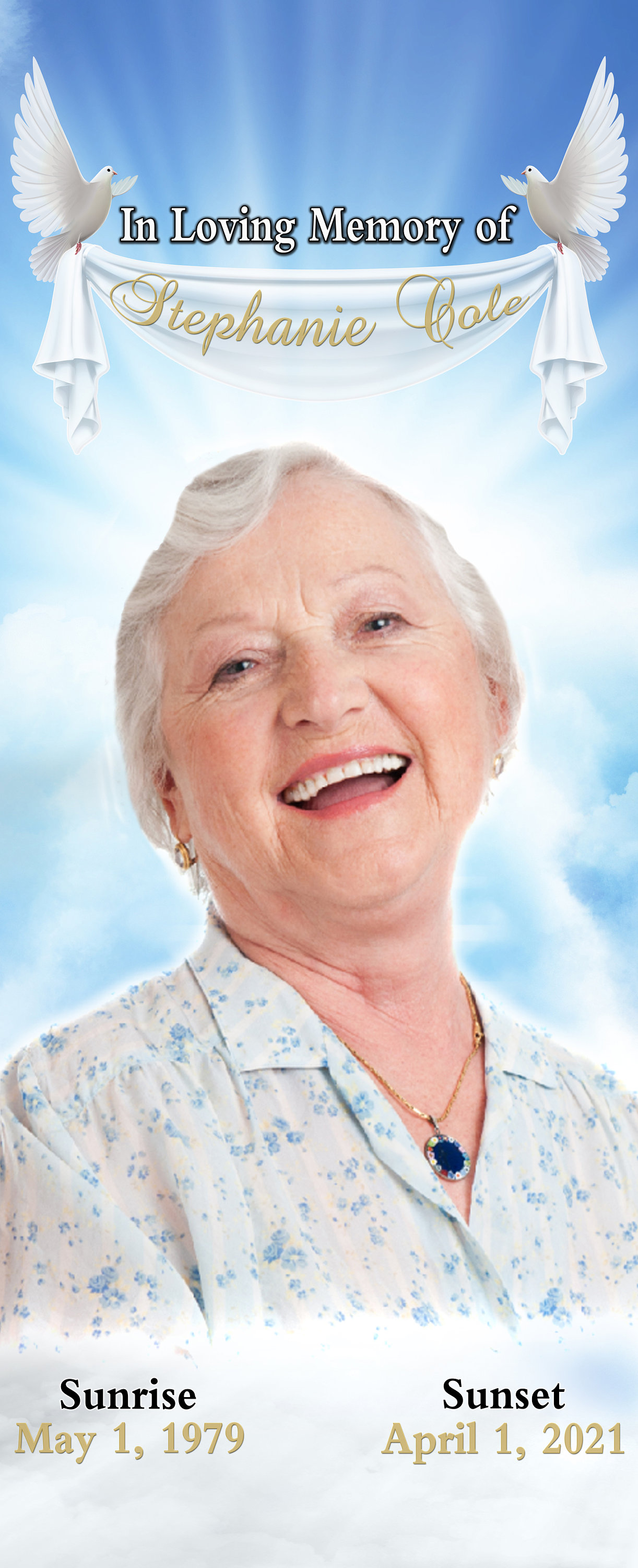 Memorial Retractable Banner Funeral Banner in Loving Memory - Etsy