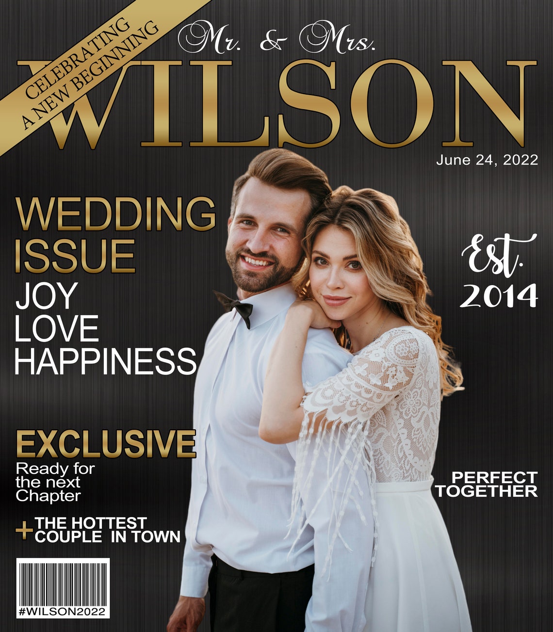 Magazine Cover Backdrop, Wedding Magazine Cover , Magazine Cover Banner ...