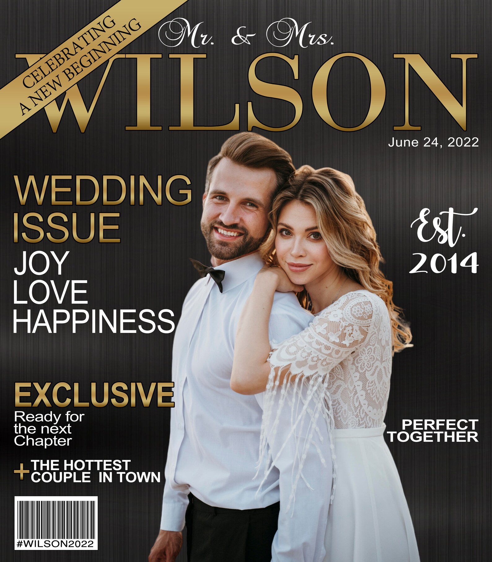 Magazine Cover Backdrop, Wedding Magazine Cover , Magazine Cover Banner ...