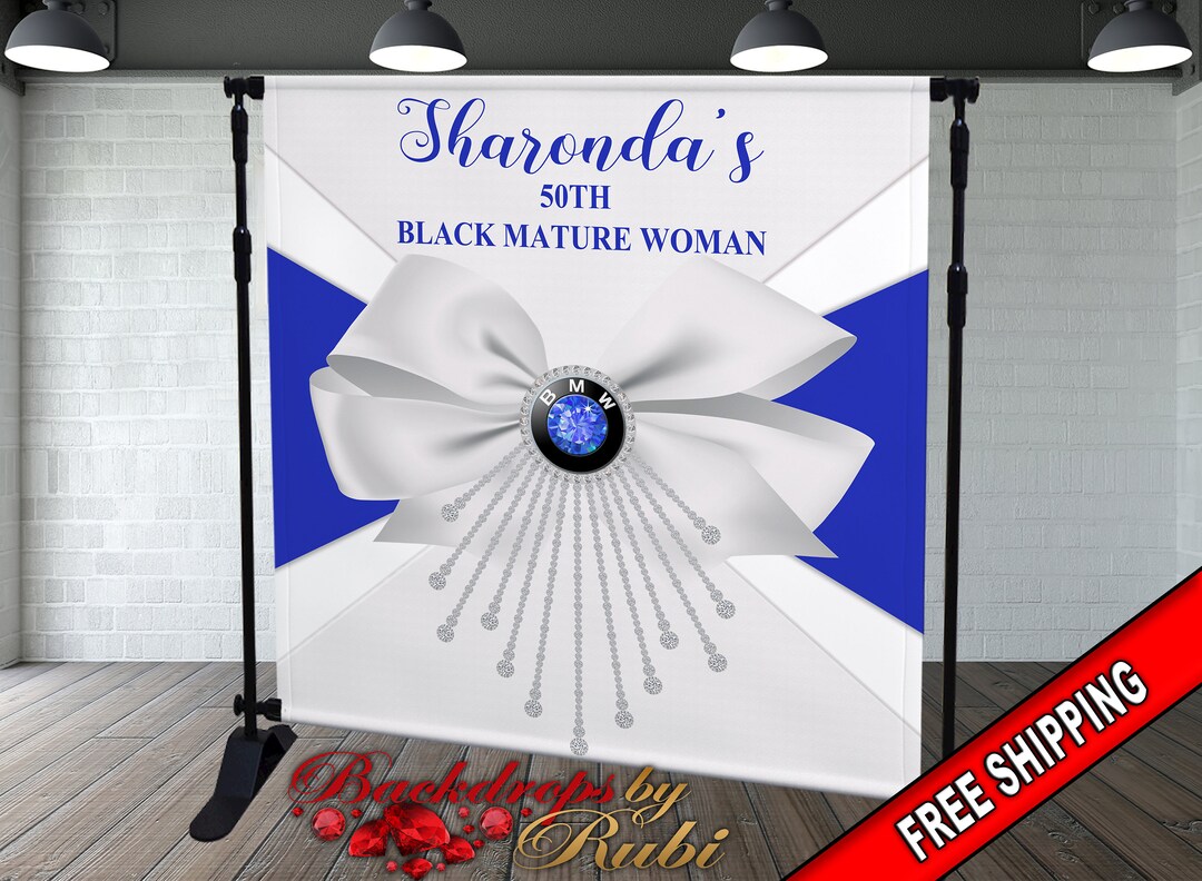 50th Birthday Backdrop, Diamond Backdrop, Birthday Backdrop, Birthday ...