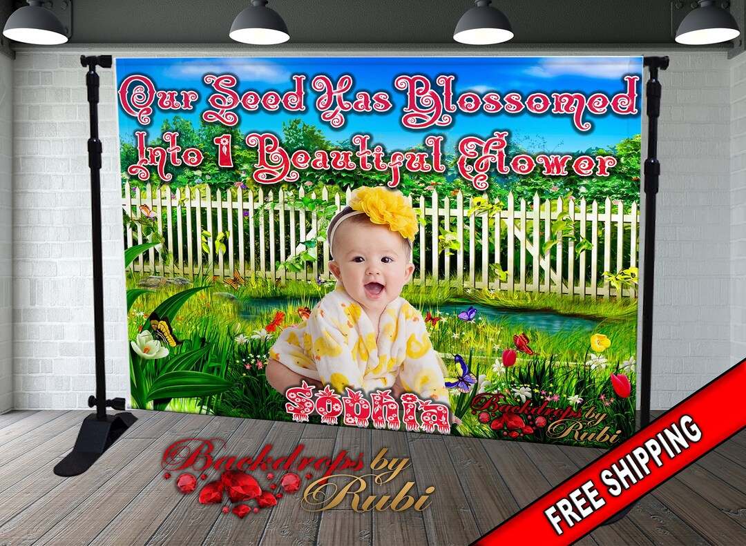 Garden Backdrop, Garden Photo Backdrop, Flowers Backdrops, Garden ...