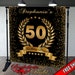 50th Birthday Backdrop, Wreath Backdrop, Birthday Gold Backdrop ...