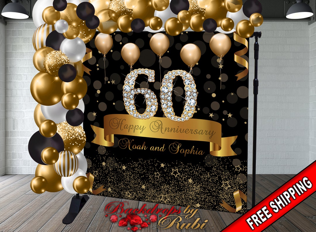 Anniversary Backdrop Wedding Backdrop, Bridal Shower Backdrop, Wedding ...