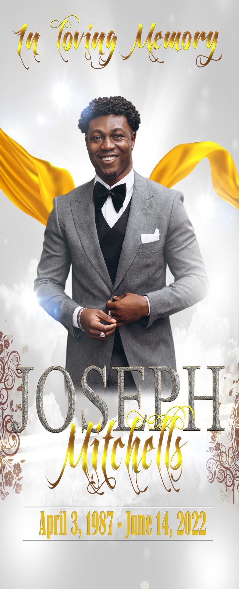 Memorial Retractable Banner Funeral Banner in Loving Memory - Etsy