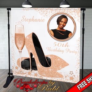 High Heels Backdrop, High Heels Birthday Backdrop, High Heel Shoe ...