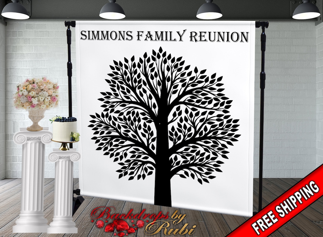 Family Reunion Backdrop, Family Reunion Step and Repeat, Family Reunion ...
