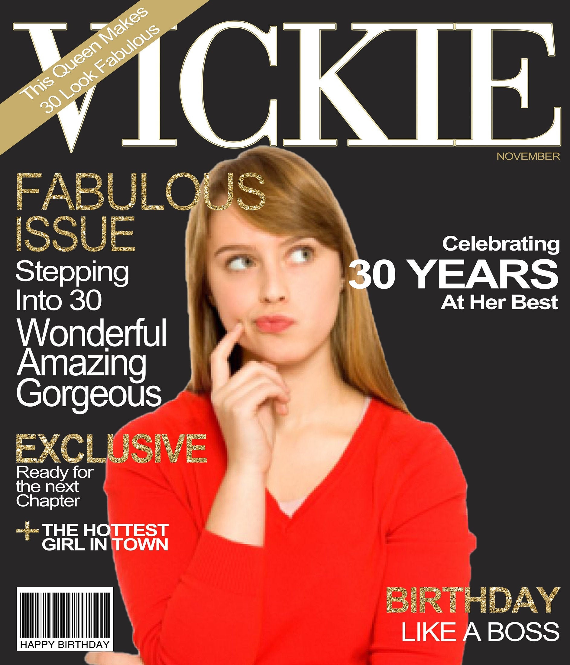 Magazine Cover Backdrop, Magazine Cover Birthday, Magazine Cover Banner ...
