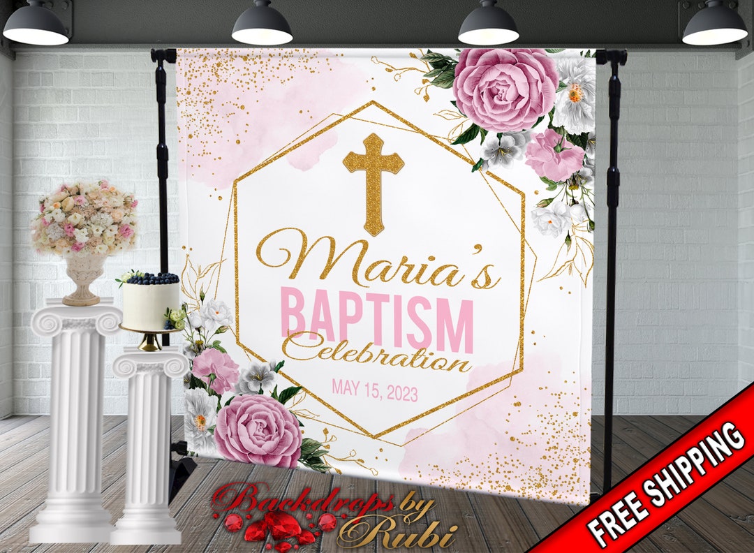 Baptism Backdrop, Baptism Banner, Communion Backdrop, Communion Banner ...