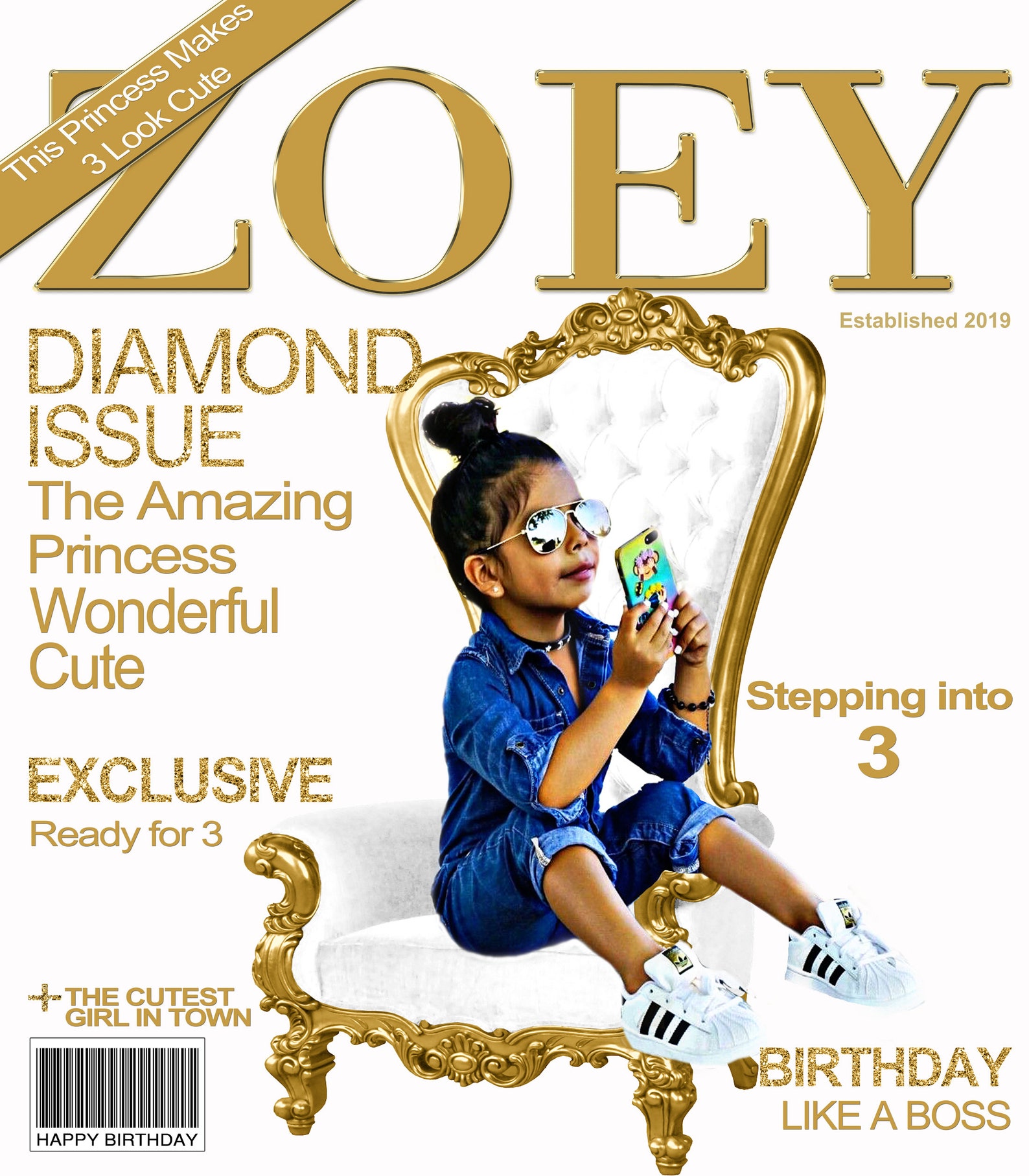 Magazine Kids Cover Backdrop, Magazine Cover Birthday, Magazine Cover ...