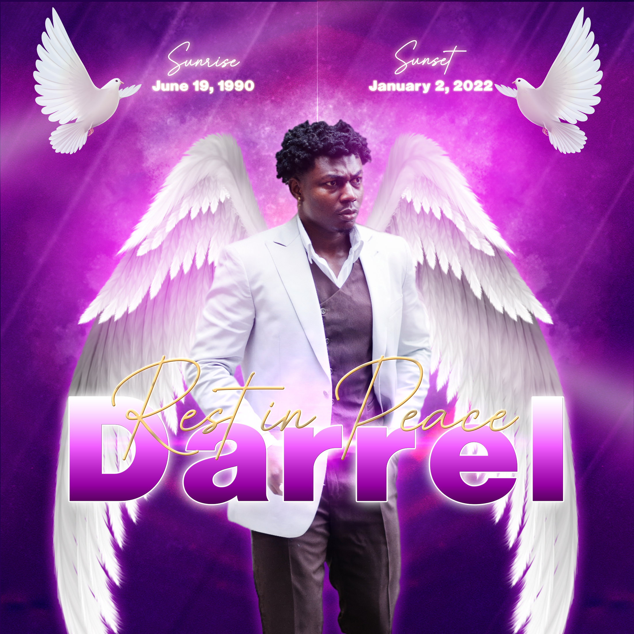 Memorial Backdrop, Funeral Backdrop, in Loving Memory Backdrop ...