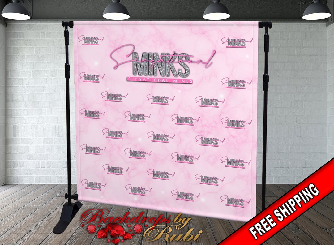 Logo Step and Repeat Business Event Backdrop, Custom Logo Backdrop ...