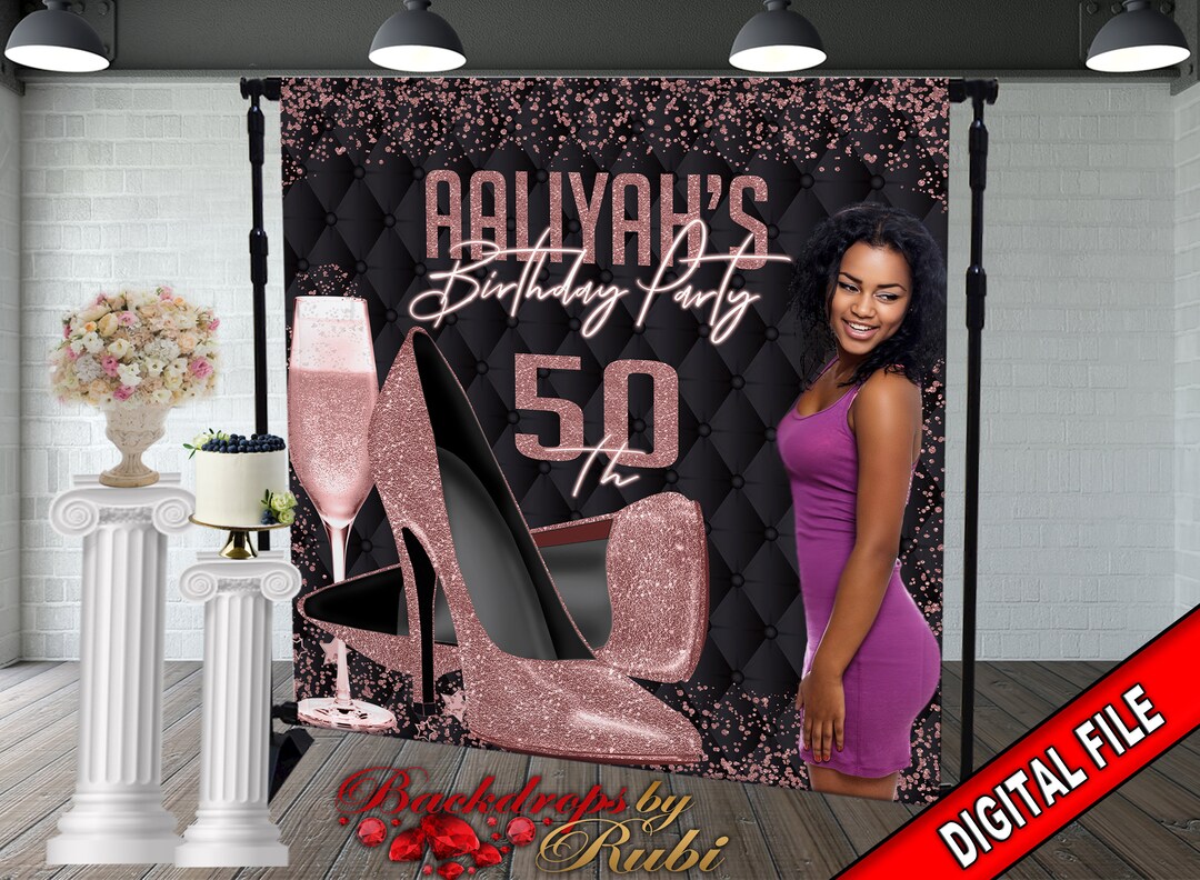 High Heels Backdrop, High Heels Birthday Backdrop, High Heel Shoe ...