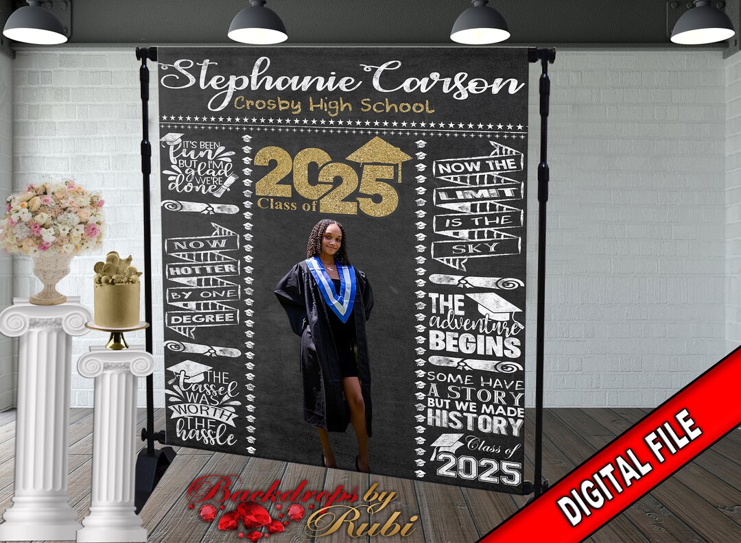 Graduation Backdrop, Sweet 16, Graduation Photo Booth, Class of 2026 ...