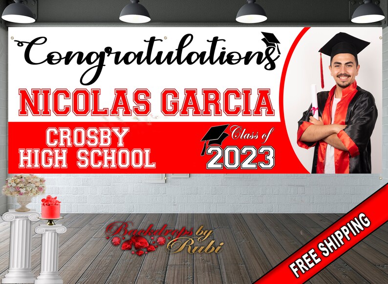 Graduation Banner Graduation Garage Banner Class of 2023 - Etsy