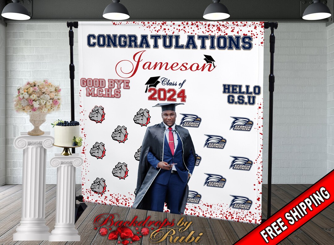 Graduation Backdrop, Sweet 16, Graduation Photo Booth, Class of 2024 ...