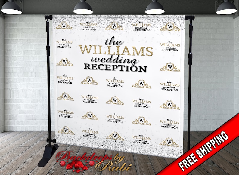 Wedding Step and Repeat Backdrop Wedding Backdrop Bridal - Etsy