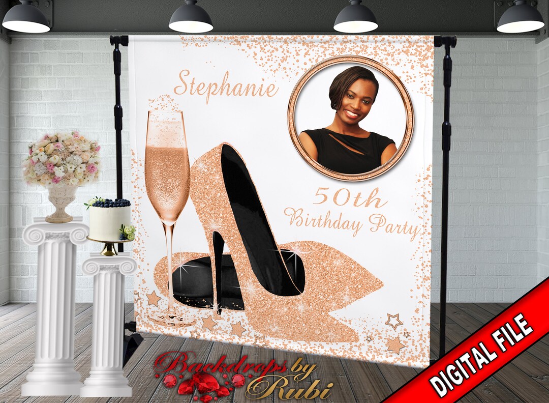 High Heels Backdrop, High Heels Birthday Backdrop, High Heel Shoe ...