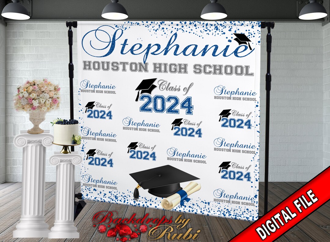 Graduation Backdrop, Sweet 16, Graduation Photo Booth, Class of 2024 ...